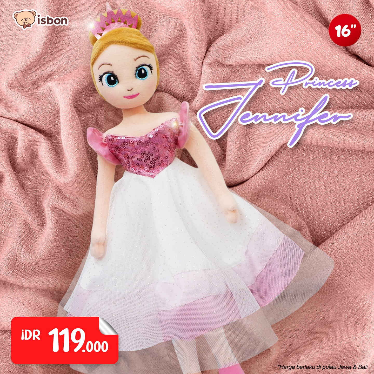 ISTANA BONEKA Princess JENNIFER Pink